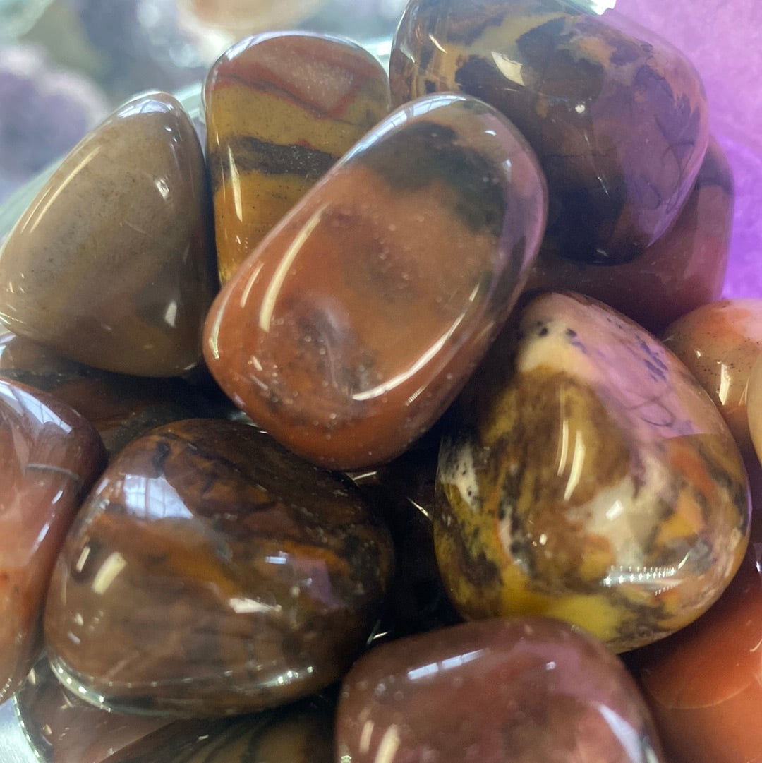 Bamboo Leaf Jasper Tumbles – Mountain Mineral Market