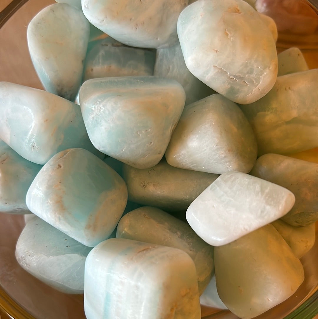 Caribbean calcite tumble stones – Mountain Mineral Market