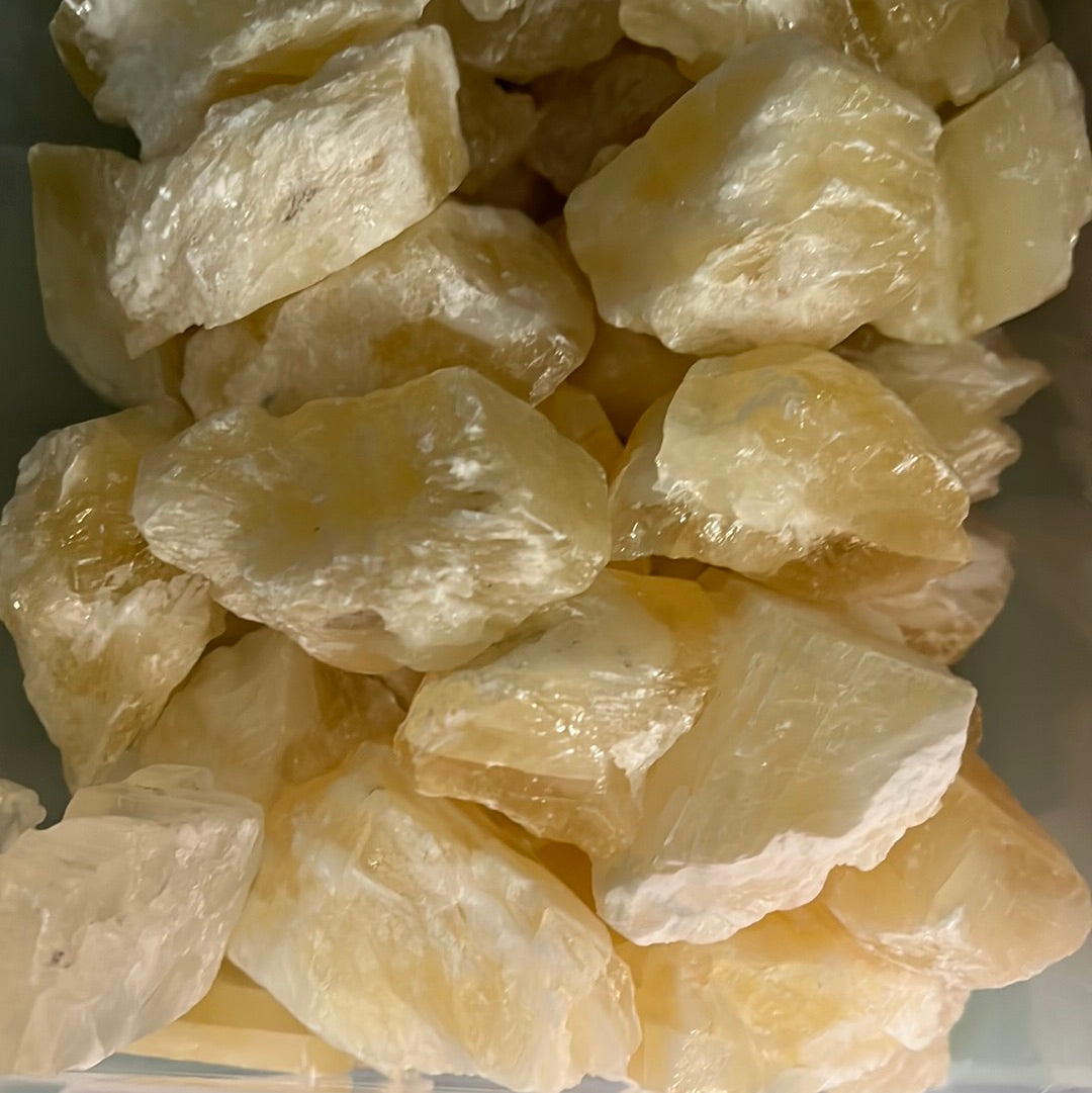 Golden Calcite Rough – Mountain Mineral Market